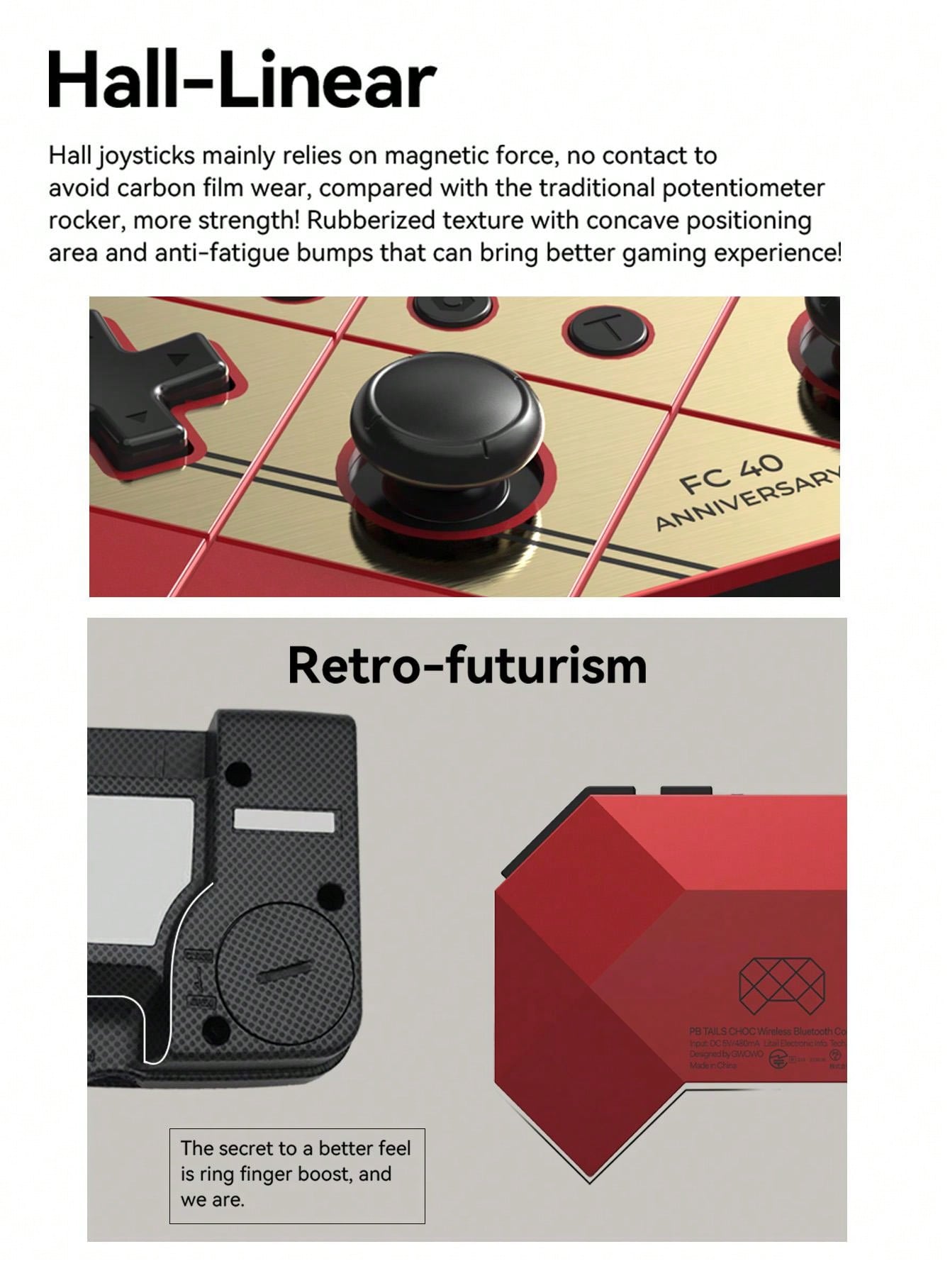 Pb Tails Choc Fc40-ii 1983 Classic Retro Abs Wireless Gamepad ...