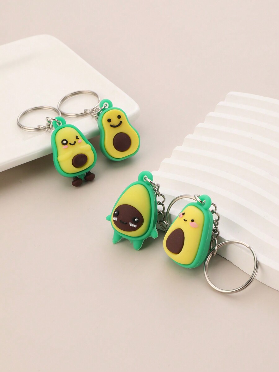 4 Cute Avocado Keychains | SHEIN USA