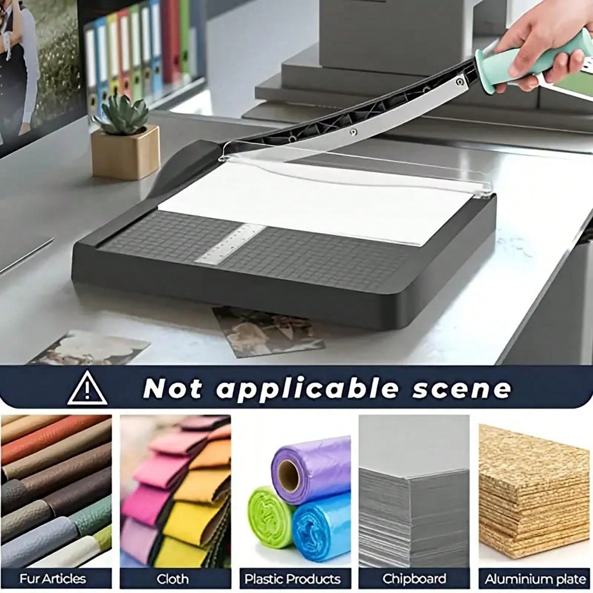 1pc Advanced Stainless Steel Paper Cutter And Trimmer, Can Cut 16 ...