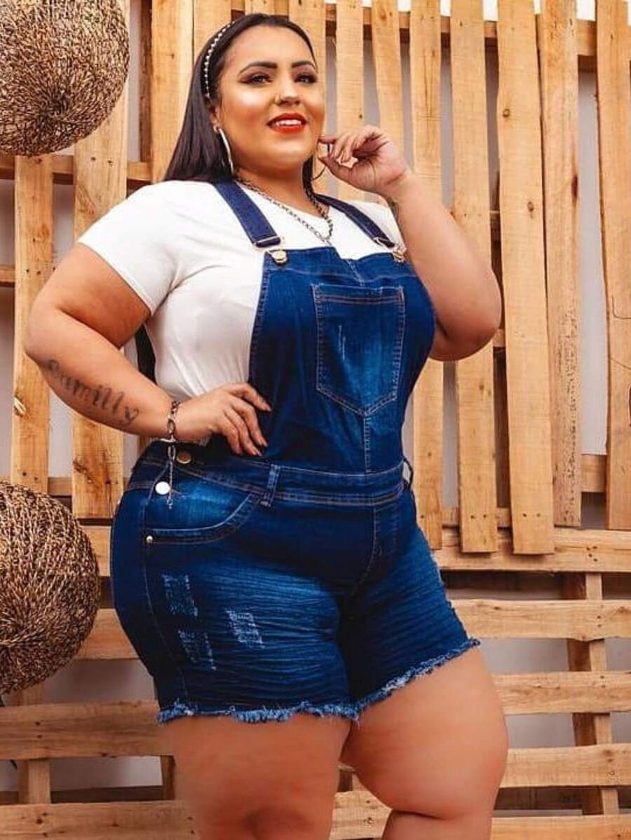 Plus Size Denim Overalls | SHEIN USA