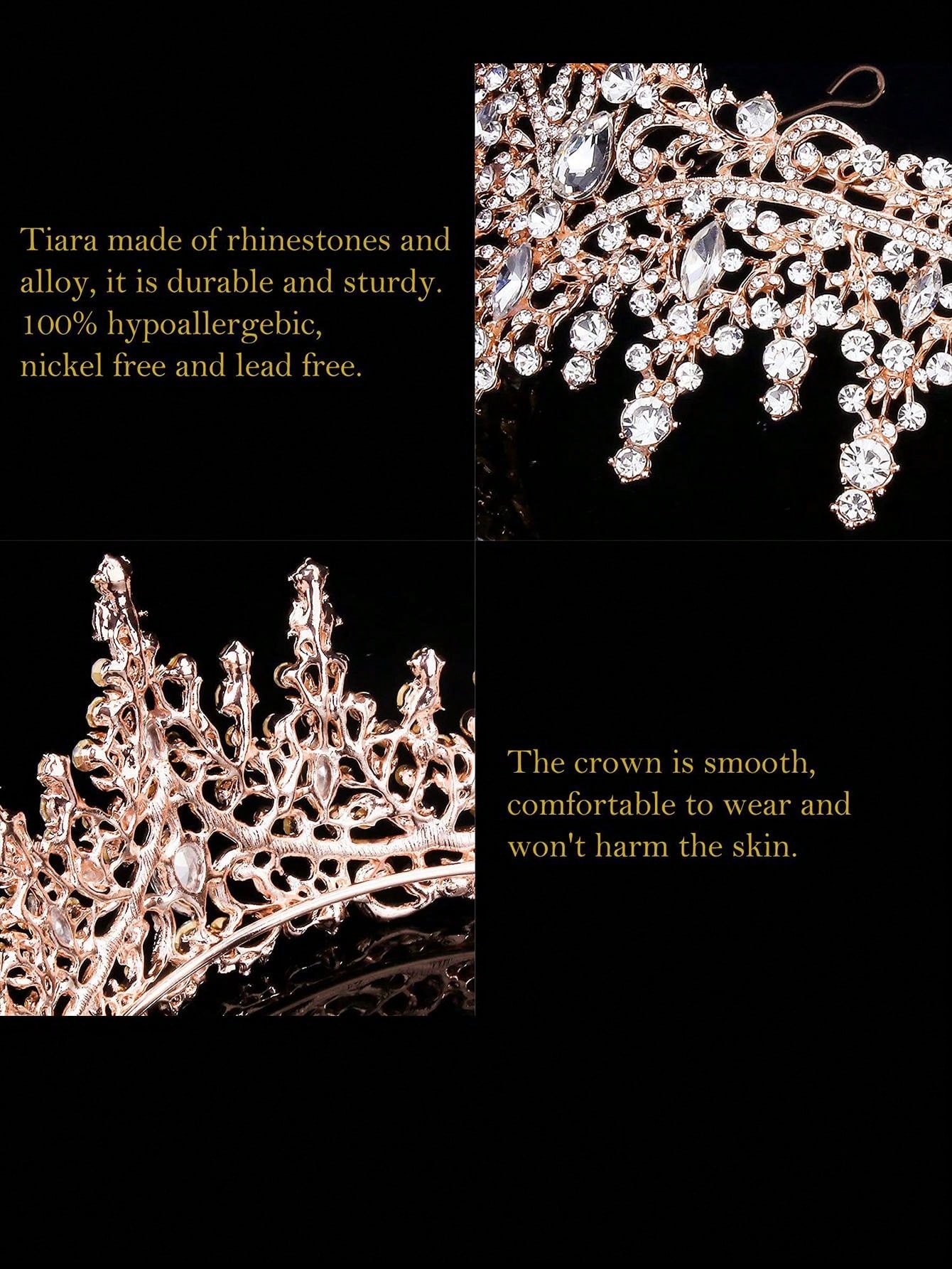 Silver Tiara and Crown for Women Crystal Queen Crowns Rhinestone ...