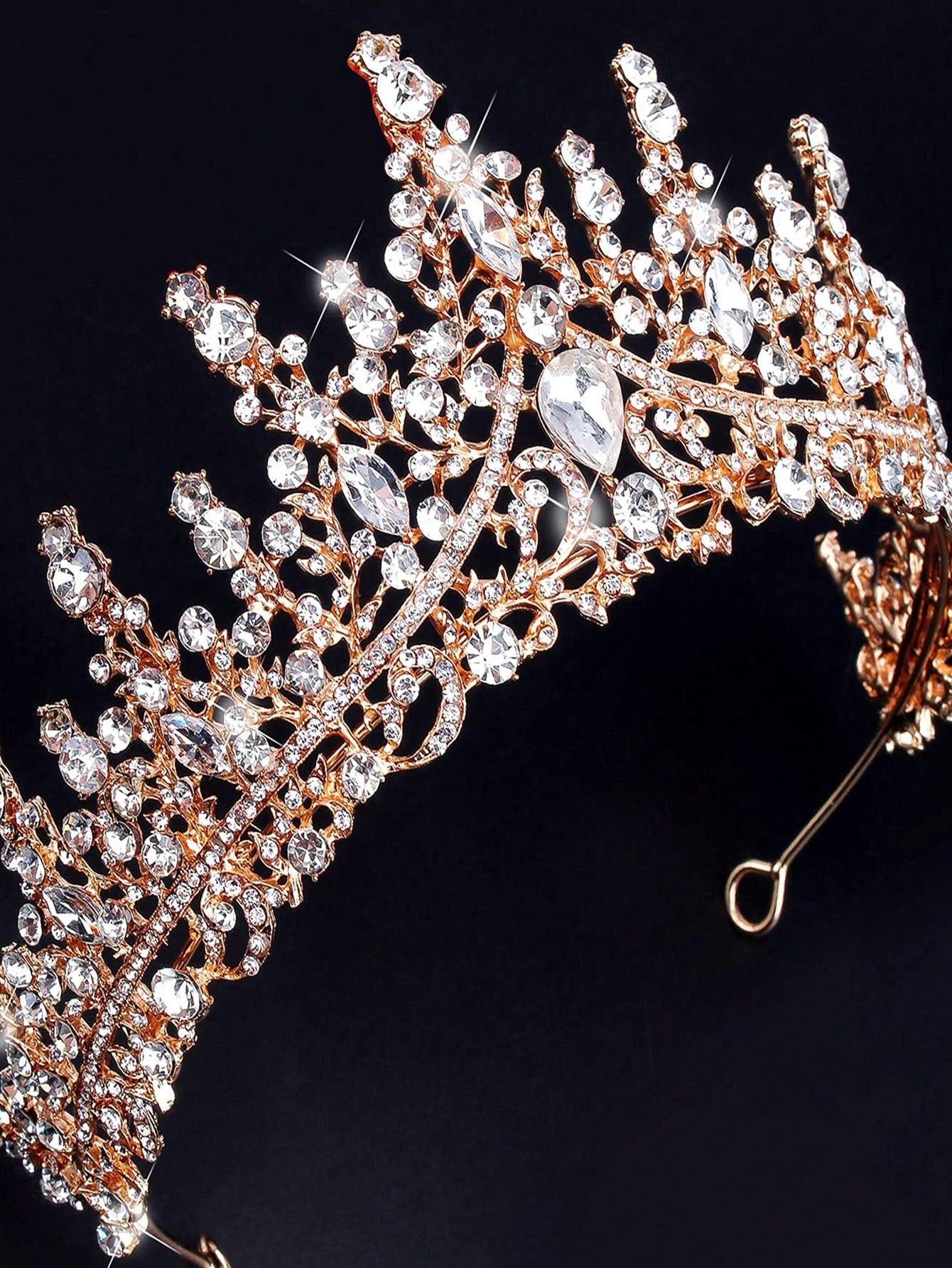 Silver Tiara and Crown for Women Crystal Queen Crowns Rhinestone ...