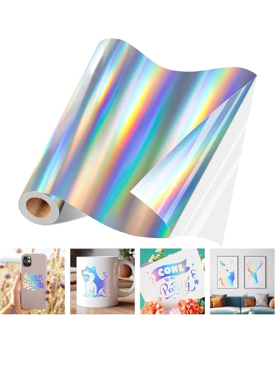 1roll-Holographic Vinyl Holographic Permanent Vinyl Roll, Glossy And ...