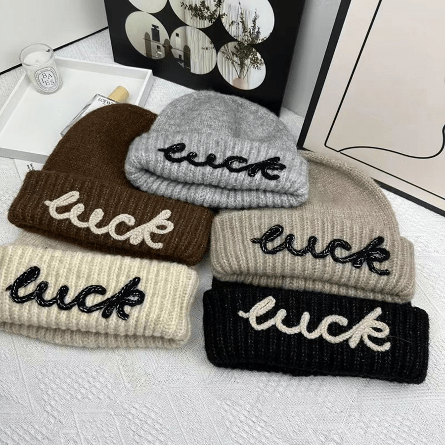 Loose-fit Korean Style Concave Shaped Face-lifting Beanie Hat, 2023 ...