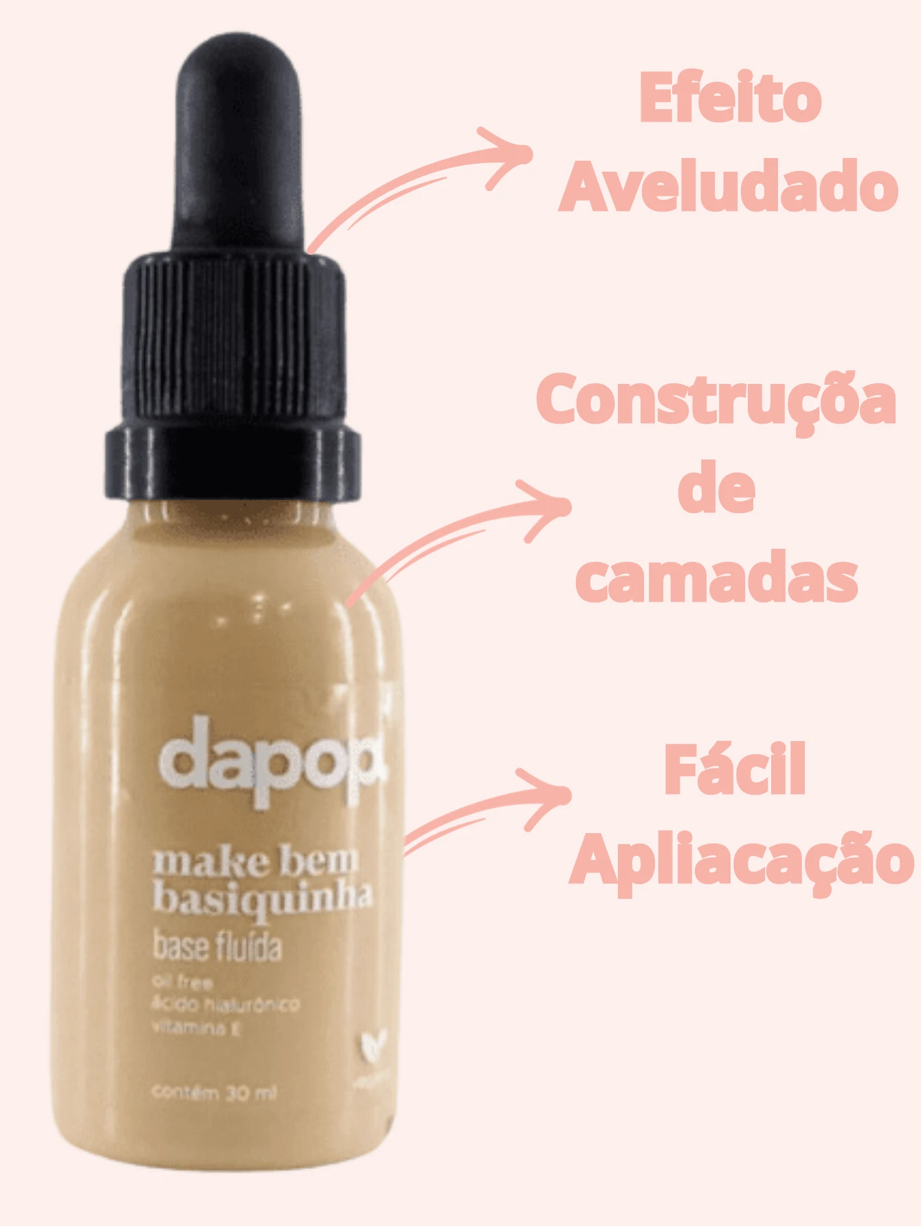 Base Fluida Media Cobertura Bem Basiquinha Dapop | SHEIN Brasil