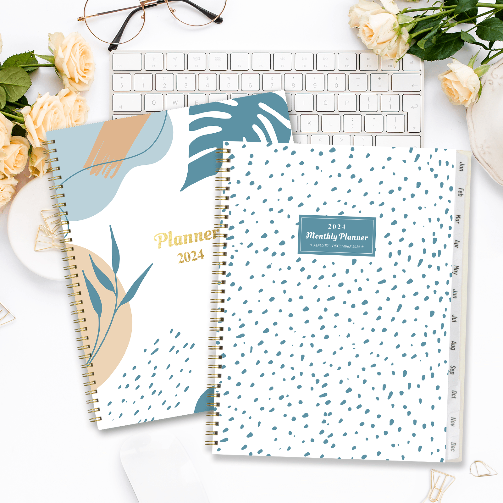 1 Pcs Planner 2024 Monthly Planner A4/Jan.2024 To Dec.2024,8.9" X 11 ...