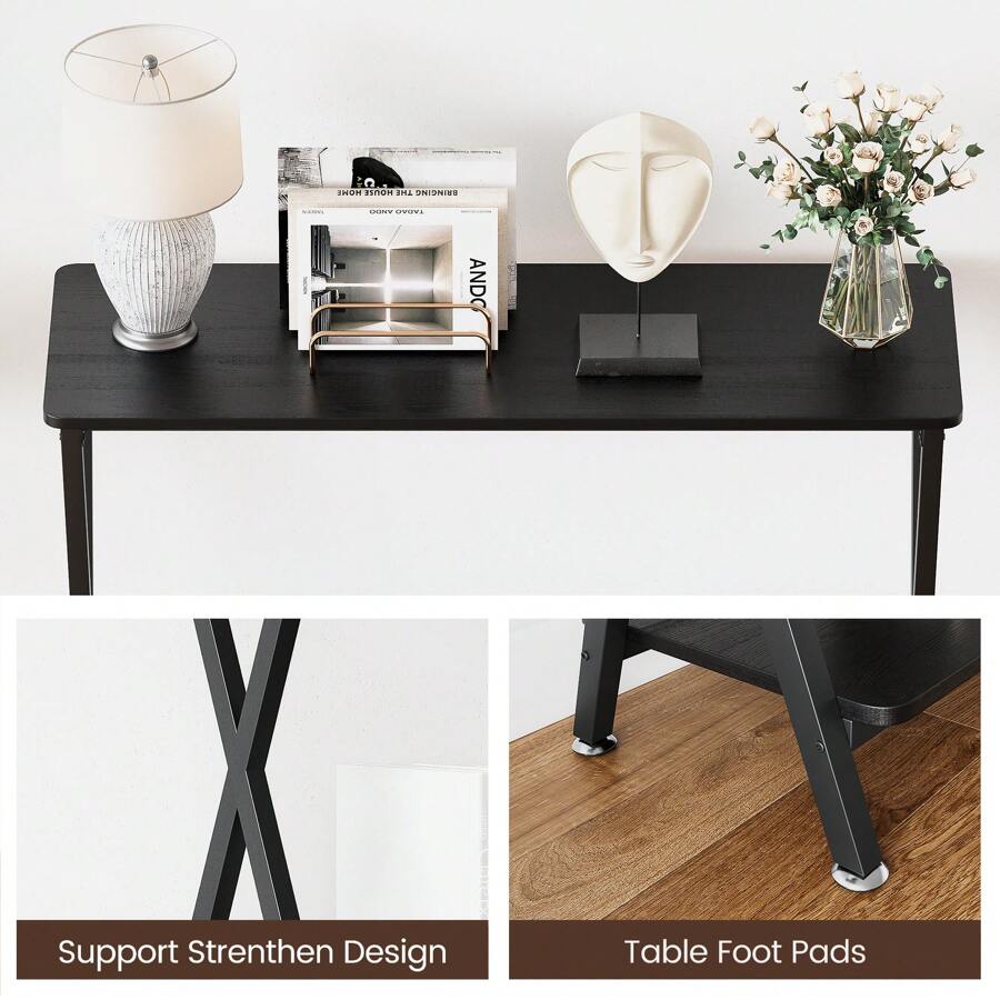 Console Table, Narrow Entryway Table With Outlet, Sofa Tables Shelf And ...
