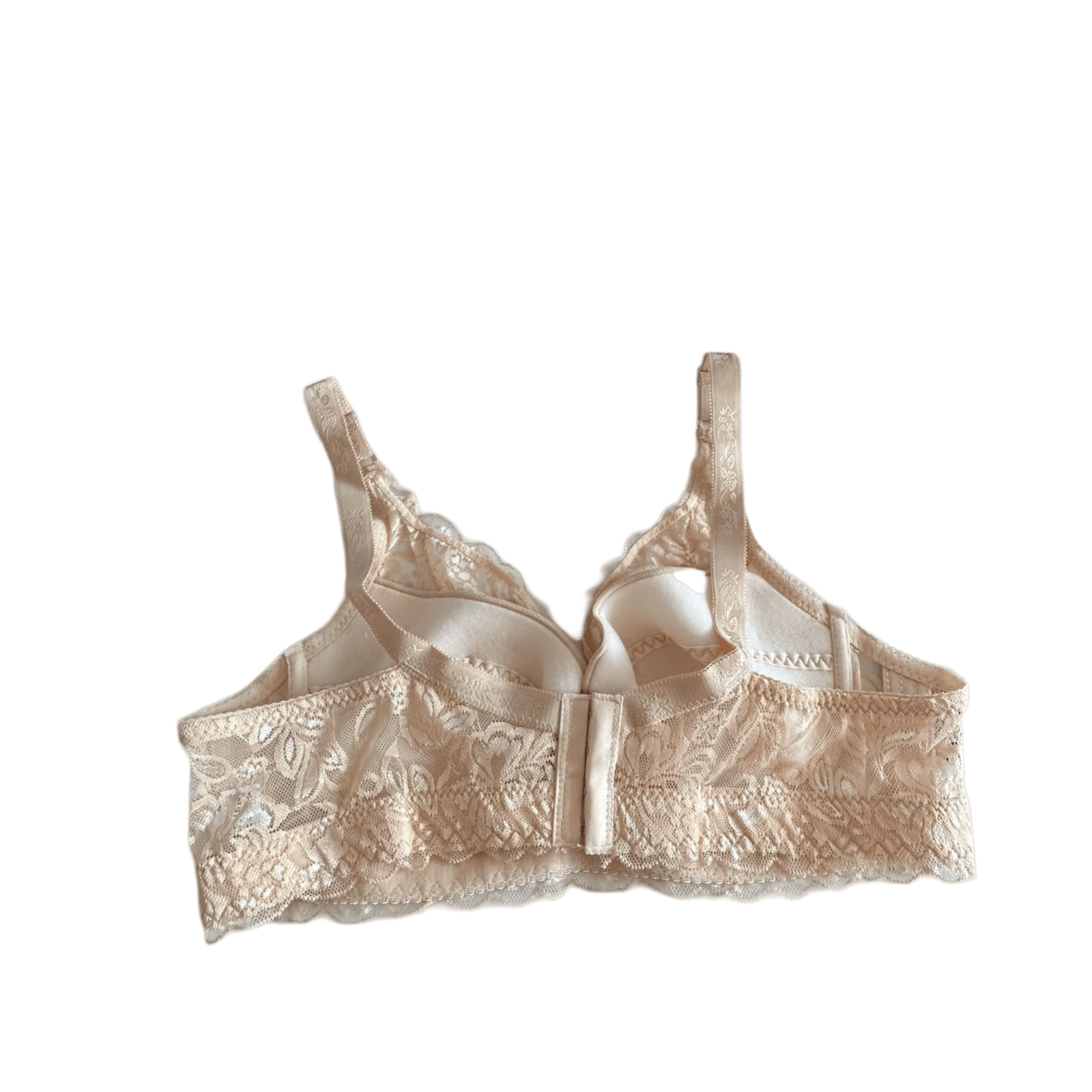 1pc Plus Size Lace & Steel Ring Details Adjusted Push-up Bra For Women ...