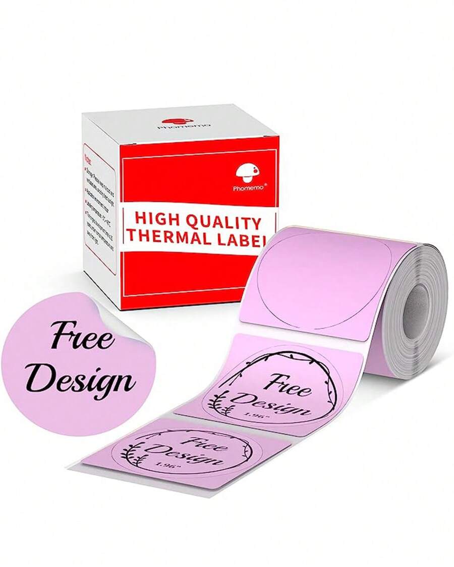 Phomemo 1.96" X 1.96" (50x50 Mm) Multi-Purpose Self-Adhesive Round ...