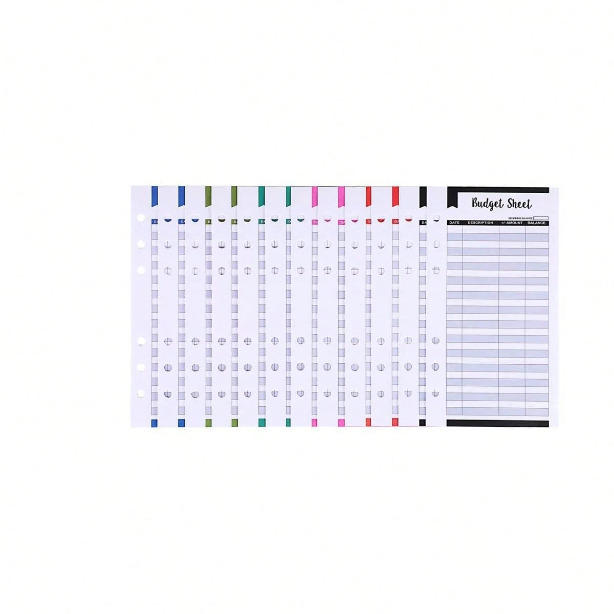 Budget flipchart with zippered envelope, cash envelope for budgeting ...