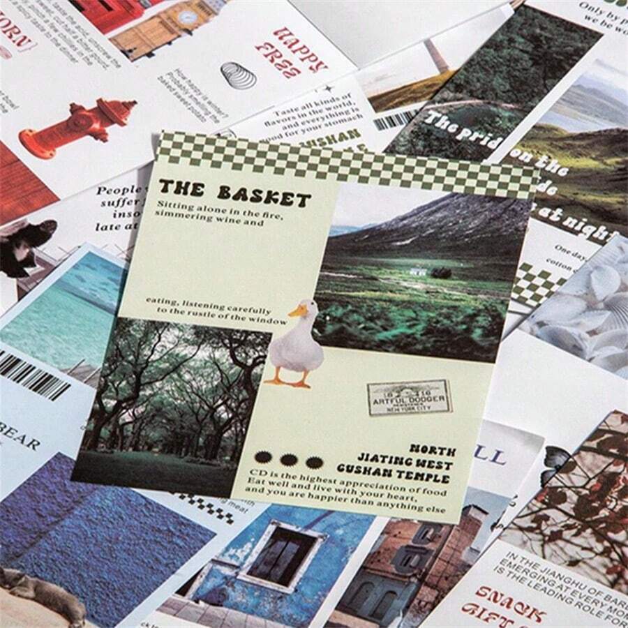 50 Sheets Randomly Selected Scenery Themed Scrapbook Paper For ... 50 Sheets Randomly Selected Scenery Themed Scrapbook Paper For ...
