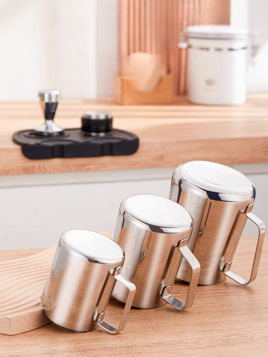 Stainless steel coffee latte art cup, stainless steel latte art can ...