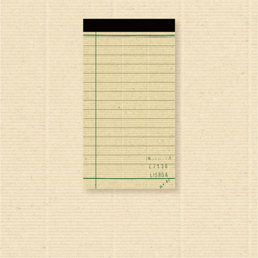 Lightweight Vintage Style Basic Format Portable Notepad With 50 Green ...