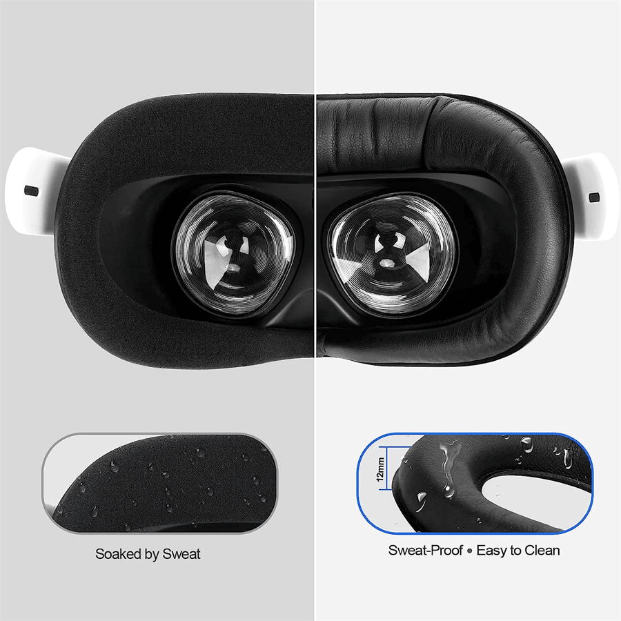 VR Face Cover Compatible for Oculus Quest 2 Silicone Mask Face Pad ...