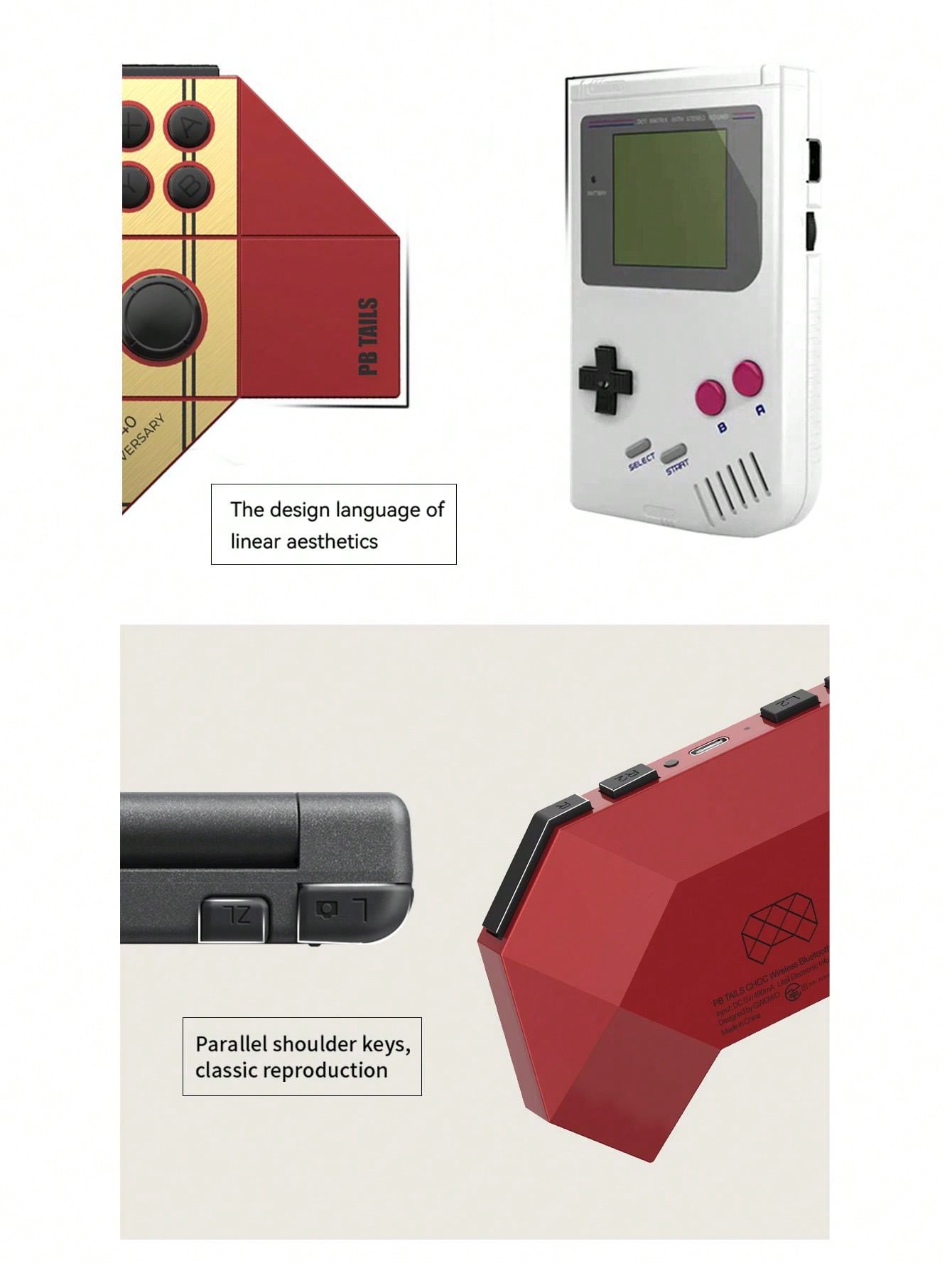 Pb Tails Choc Fc40-ii 1983 Classic Retro Abs Wireless Gamepad ...