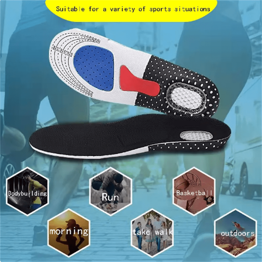 Silicone sports insole Gel insole male female orthodontic breathable ...