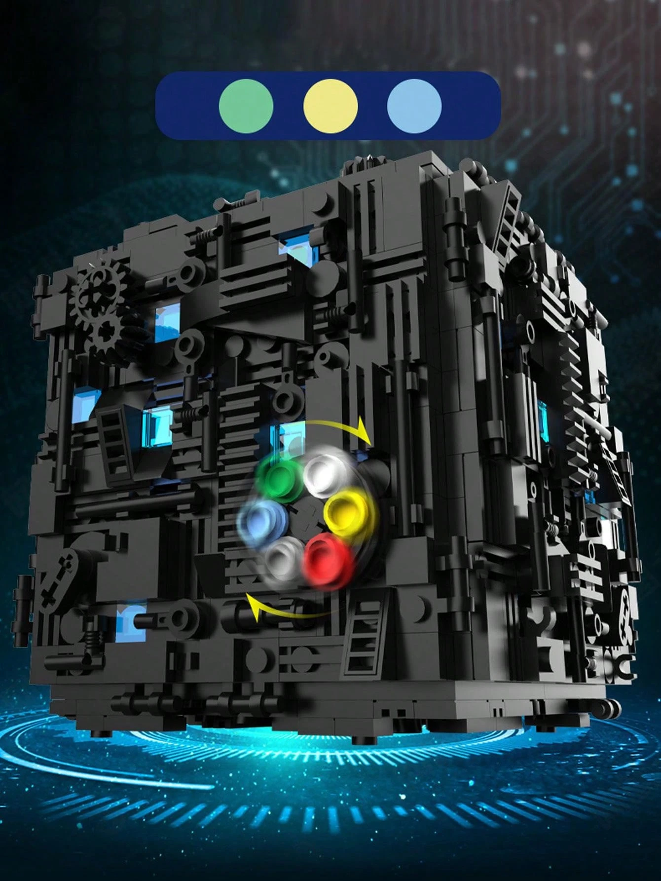 Plastic 7th Generation Triple Mechanism Cipher Lock Building Blocks ...