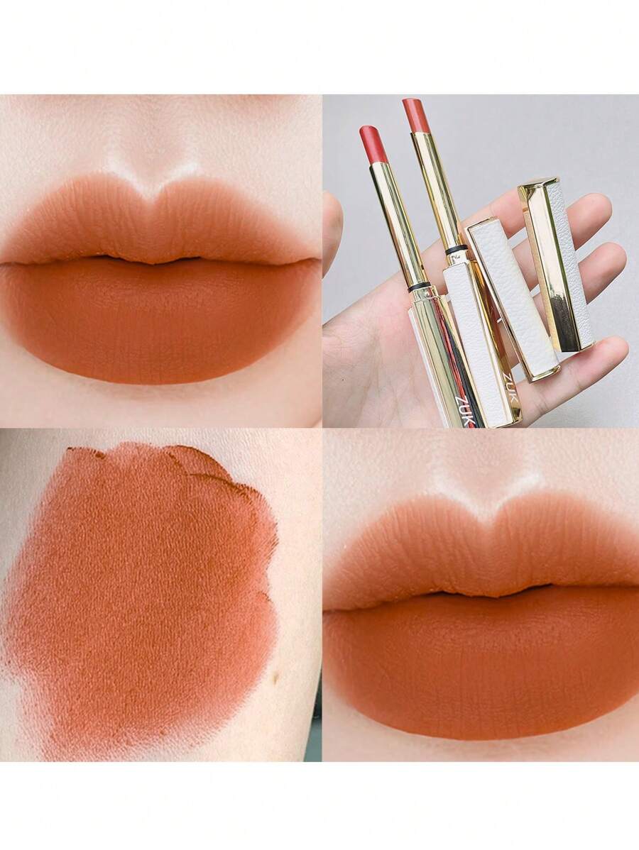 4 Colors Smoke Matte Velvet Lipstick Cigarette-shaped Waterproof Non ...