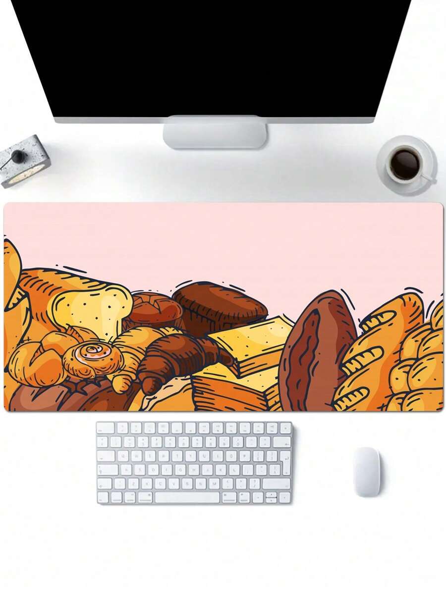 1pc Bread Pattern Anti-slip Gaming Mouse Pad, Available In 4 Sizes ...