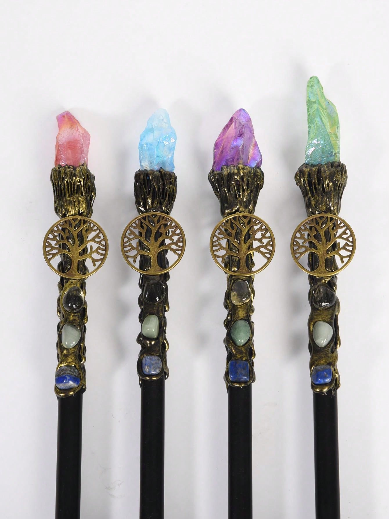 1pc Galvanized Magic Wand of the Tree of life Realistic Plastic Magic ...