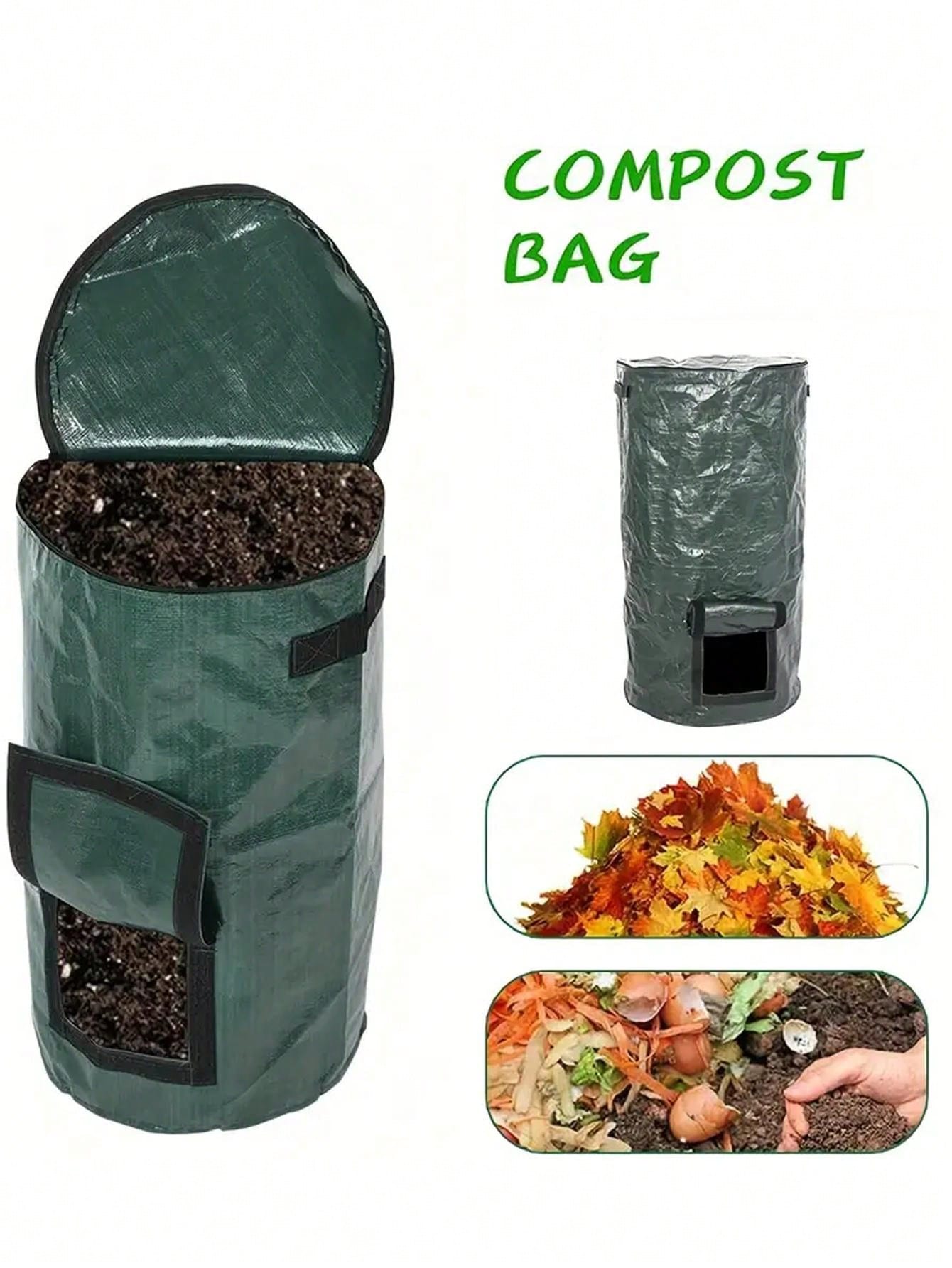 Bag type outdoor compost bin, reusable garbage bag, homemade nutrient ...