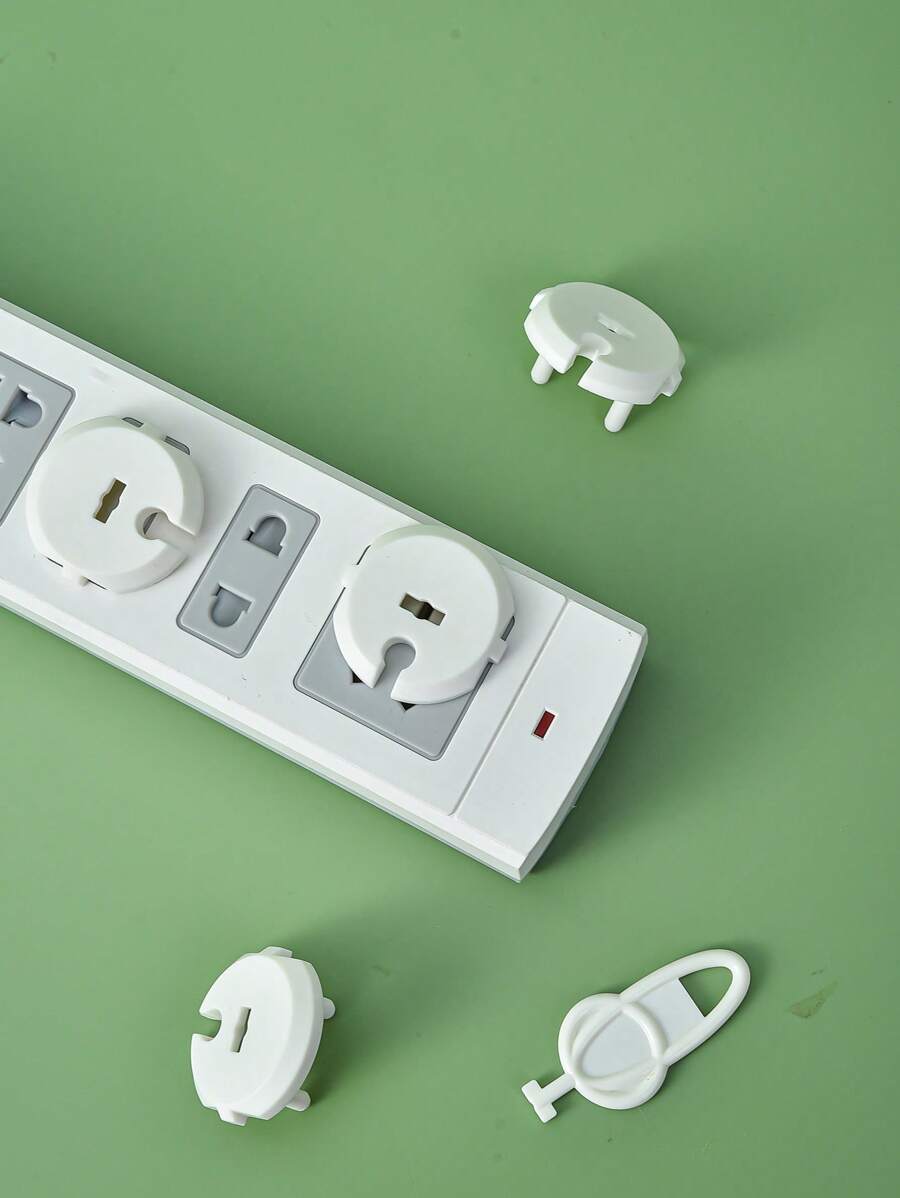 Socket Protective Cover + Key Regulated Power Switch Socket Cover Baby ...