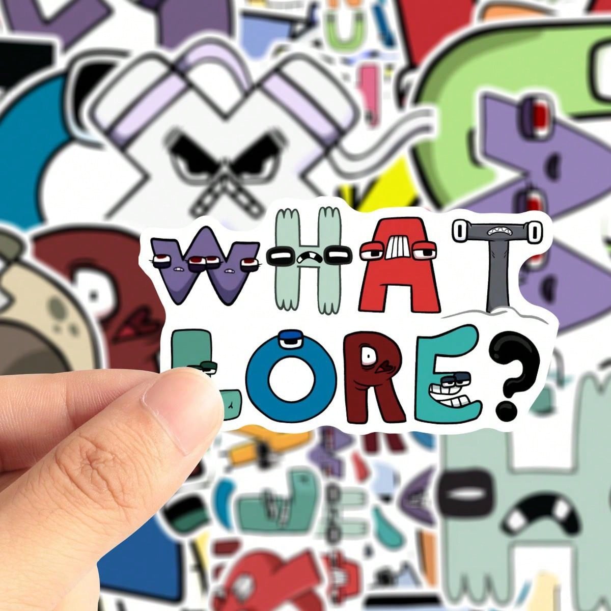 50sheets Alphabet Lore Graffiti Stickers, Cartoon Car Label Stickers ...