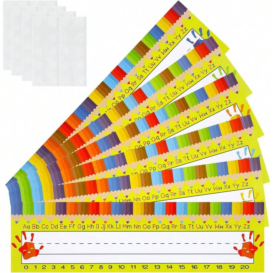 60 PCS School Name Tags Desk Name Tag Stickers School Name Labels ...