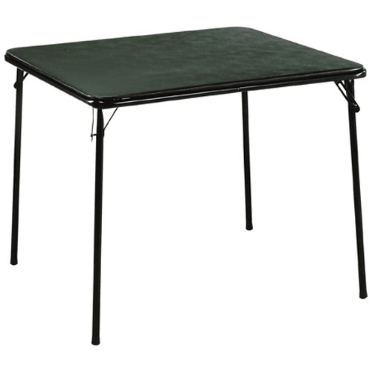 Folding Table, 33.6-Inch Portable Square Folding Card Table, Black ...