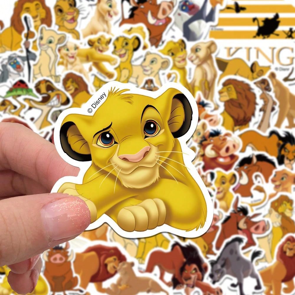 50PCS Disney Lion King Officially Licensed Simba Vinyl Waterproof ...