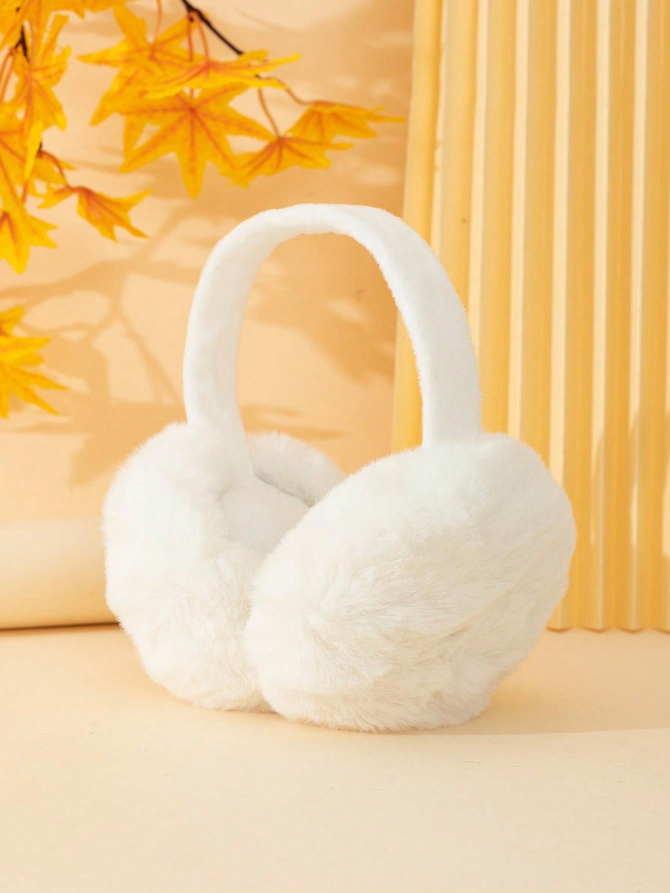 Protectores De Orejas Plegables De Invierno De Moda En Color Blanco ...