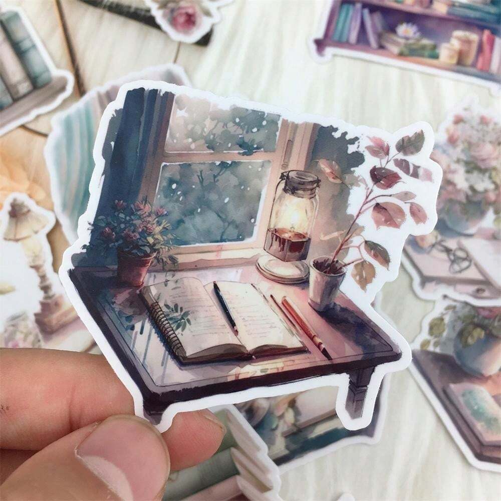 2 Types Of Vintage Journal Stickers For Decorating Books, Diy Projects ...