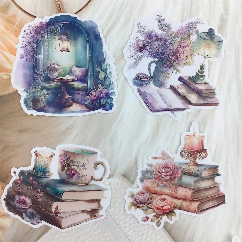 2 Types Vintage Scrapbooking Stickers For Diy Window Sill, Desk Journal ...