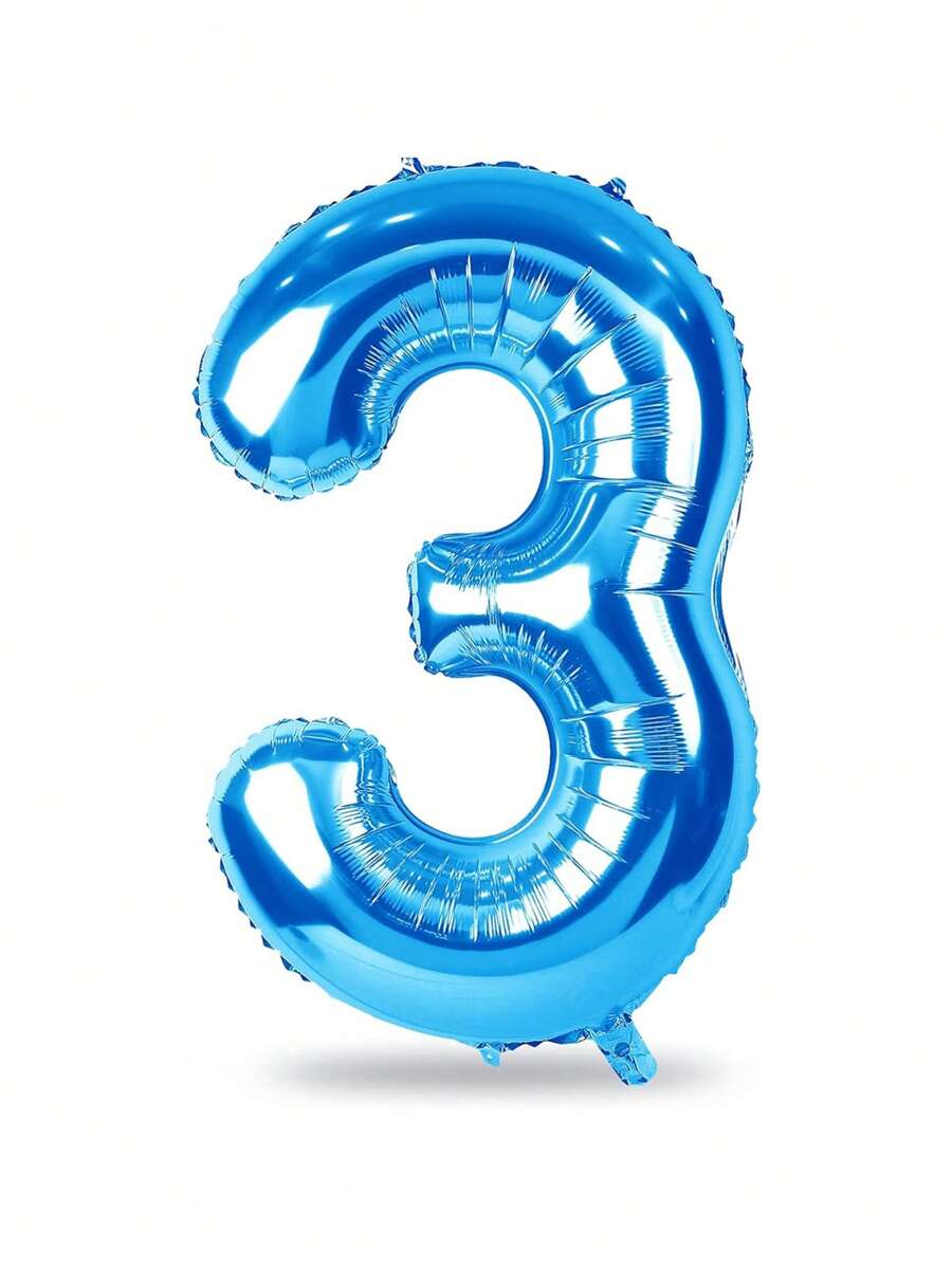 32 Inch Large Blue Number 0-9 Balloons, Jumbo Big Size Number Balloons ...