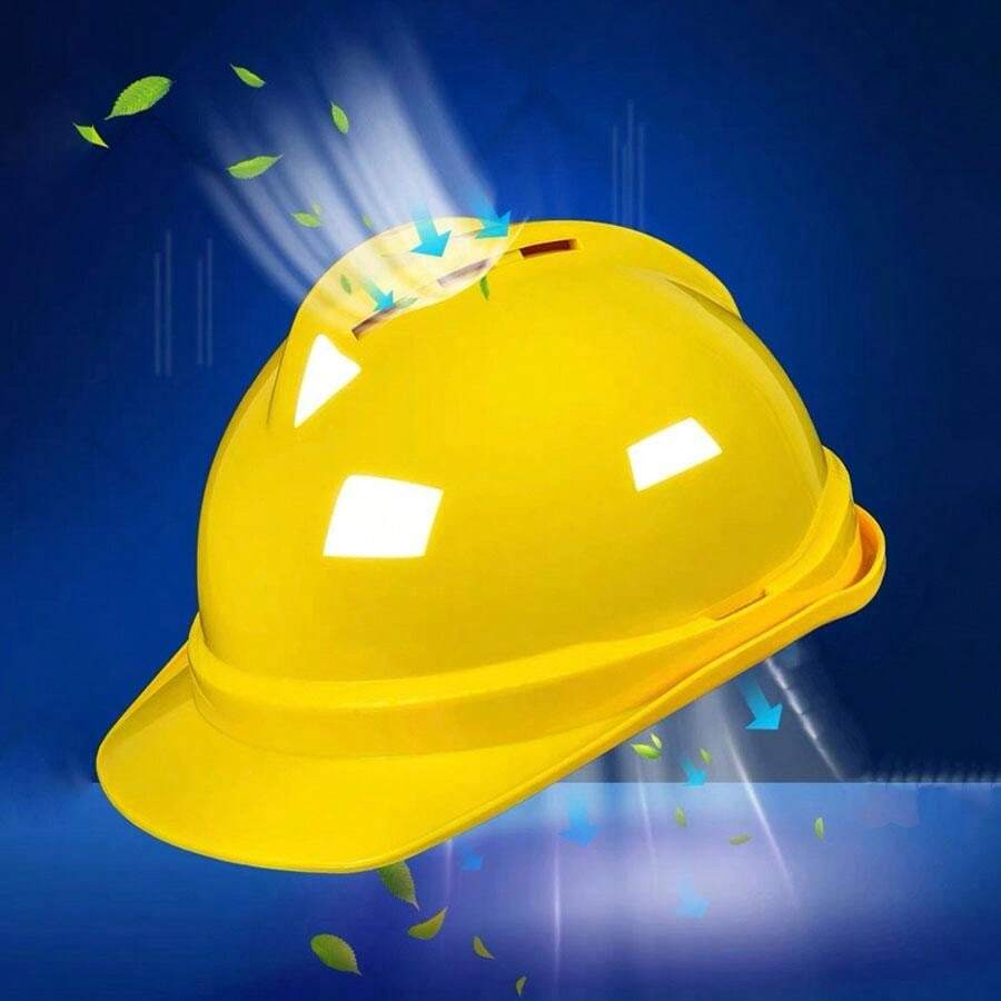 Construction Safety Helmet V-shaped Enhanced Anti-crash Glass Fiber ...