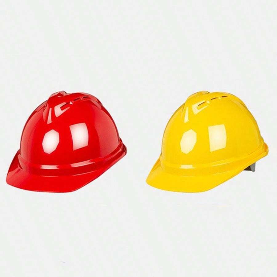 Construction Safety Helmet V-shaped Enhanced Anti-crash Glass Fiber ...