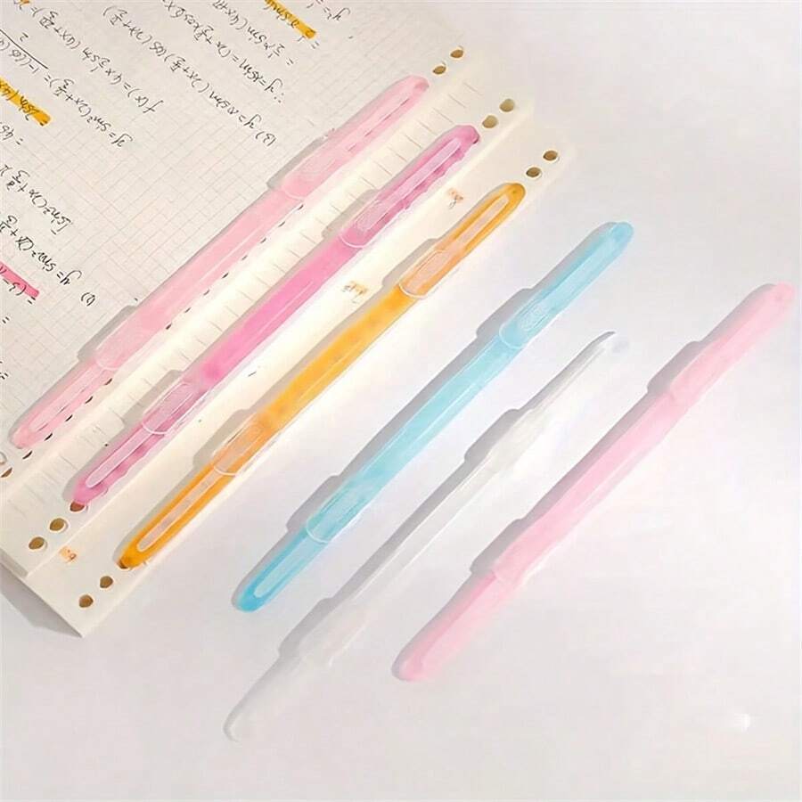 Plastic Paper Fasteners,Strips Paper Bookbinding Grip Holder Plastic ...