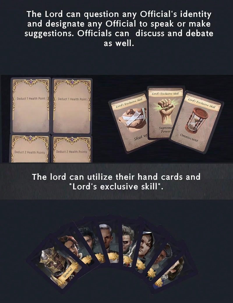 Dictator Game: Medieval Chaos, Strategy Board Game, 5 to 10 Players, 15 ...