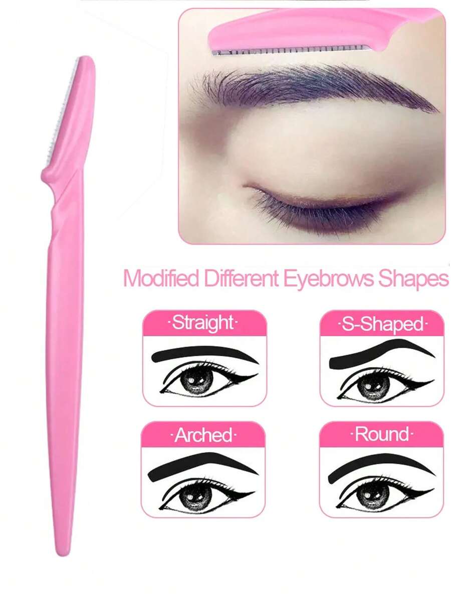 12pcs Safe Eyebrow, Facial, Body Hair Trimmer Shaver Razor With Cover ...