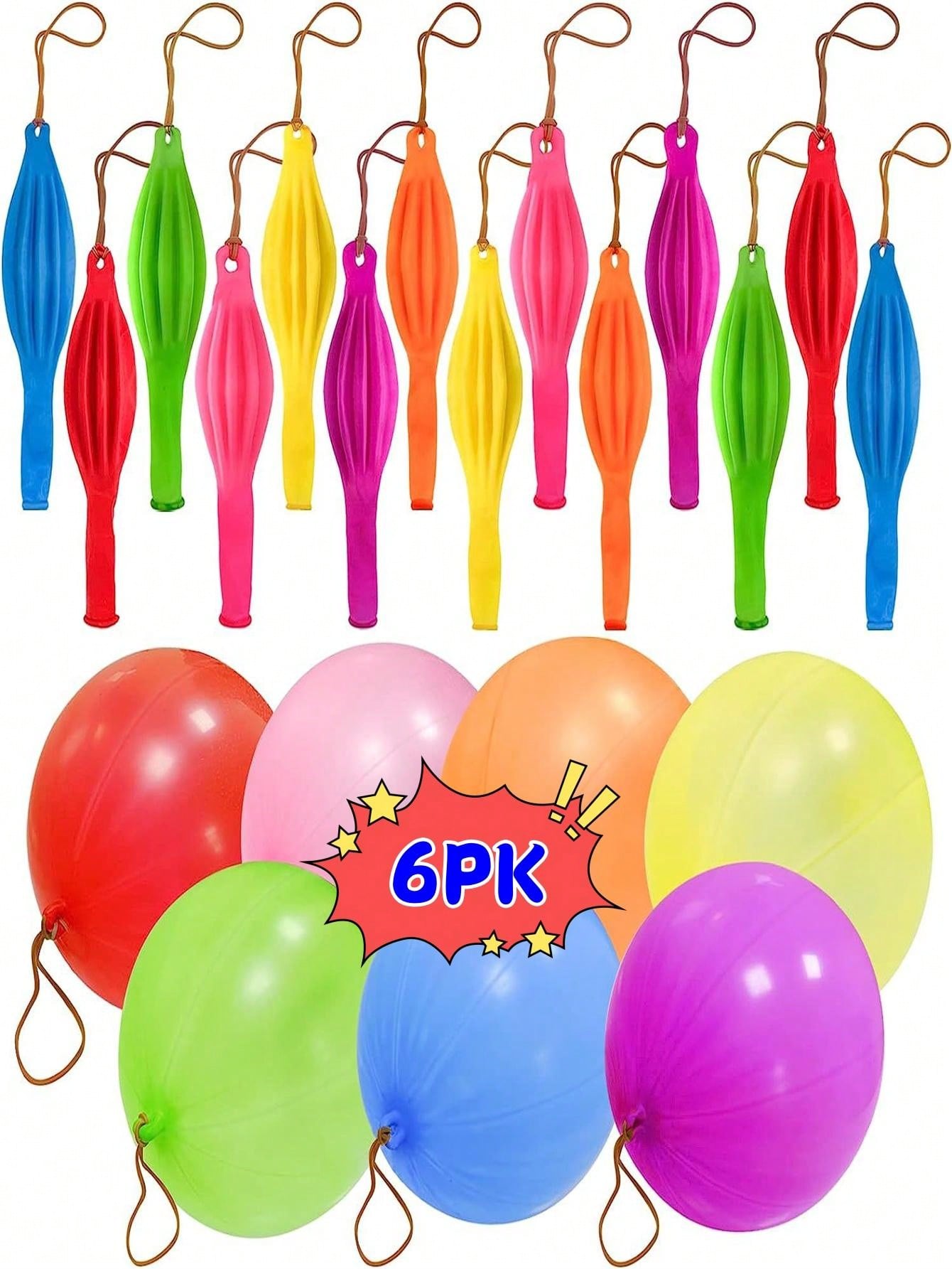 6-Pack 18 Inch Neon Punch Balloons I Punch Balloons Party Favors I ...
