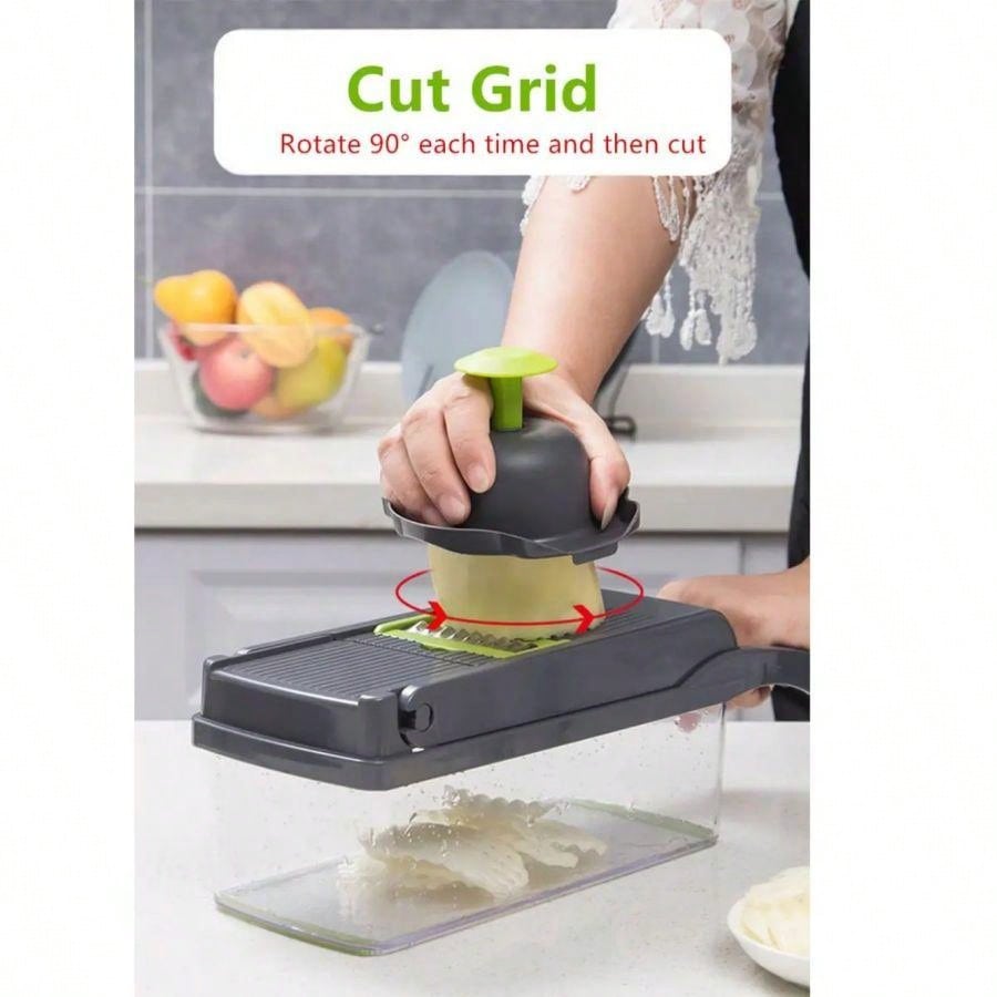 14 In 1 Multifunctional Vegetable Chopper, Cutter Vegetable Dicer ...