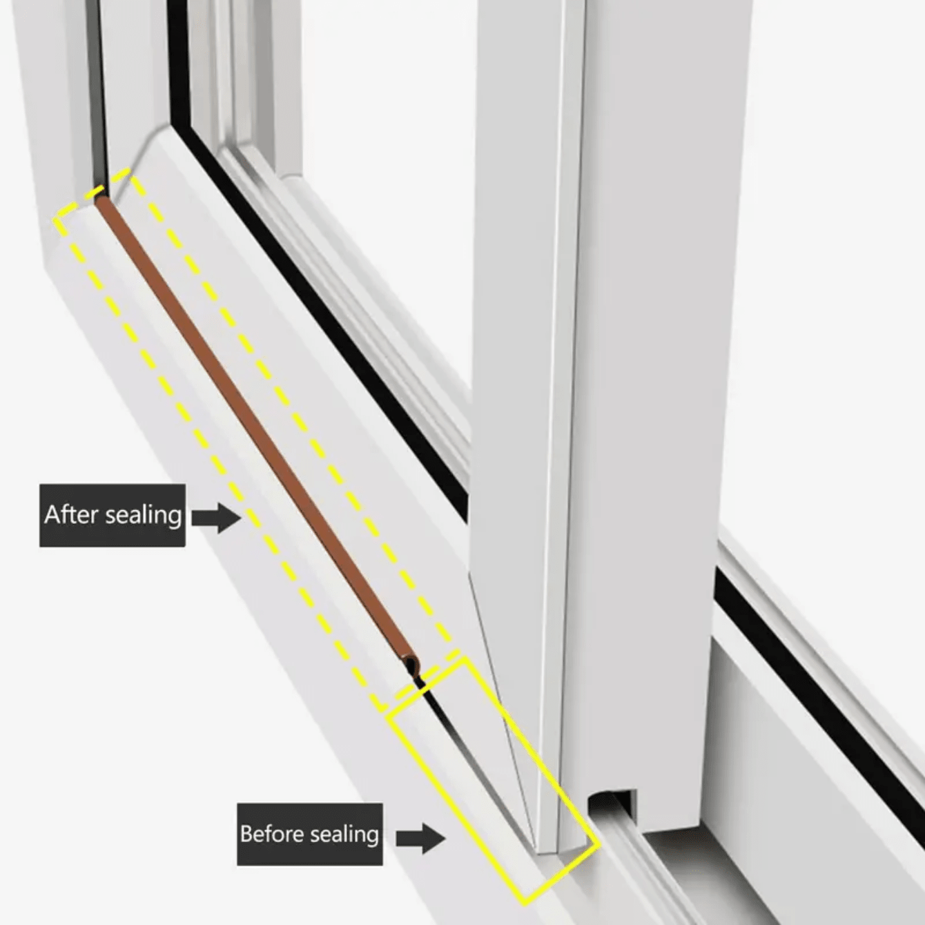 1 Roll 5m Long 9mm Wide 6mm Thick Epe Foam Material Self-adhesive ...