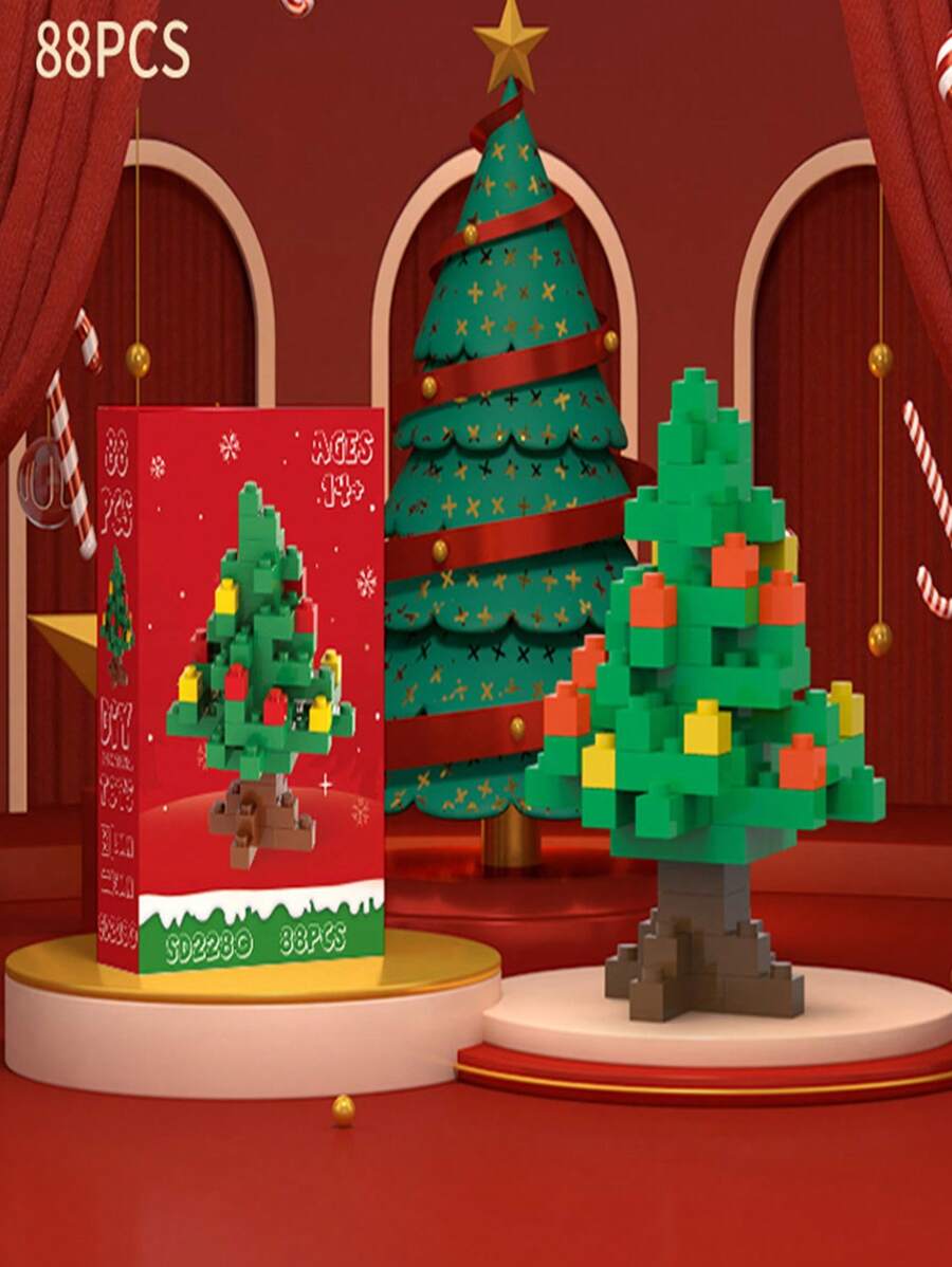 Mini Blocks Christmas Santa Claus Model Micro Bricks Building Block Toy ...