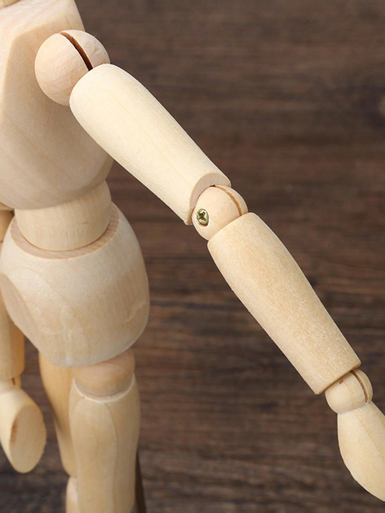 8 Inch Wooden Doll Flexible And Movable Humanoid Scale Wooden Figure ...