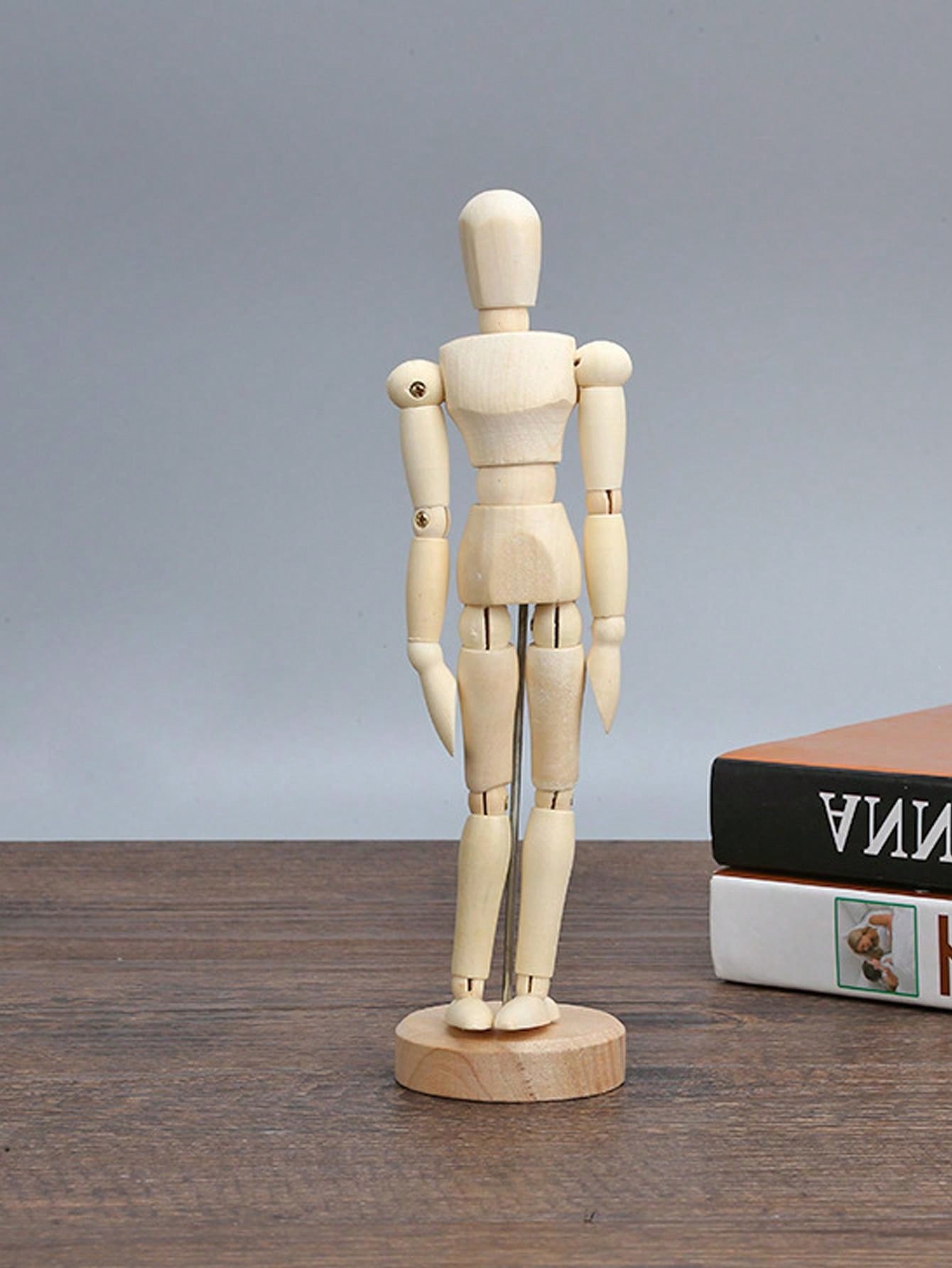 8 Inch Wooden Doll Flexible And Movable Humanoid Scale Wooden Figure ...