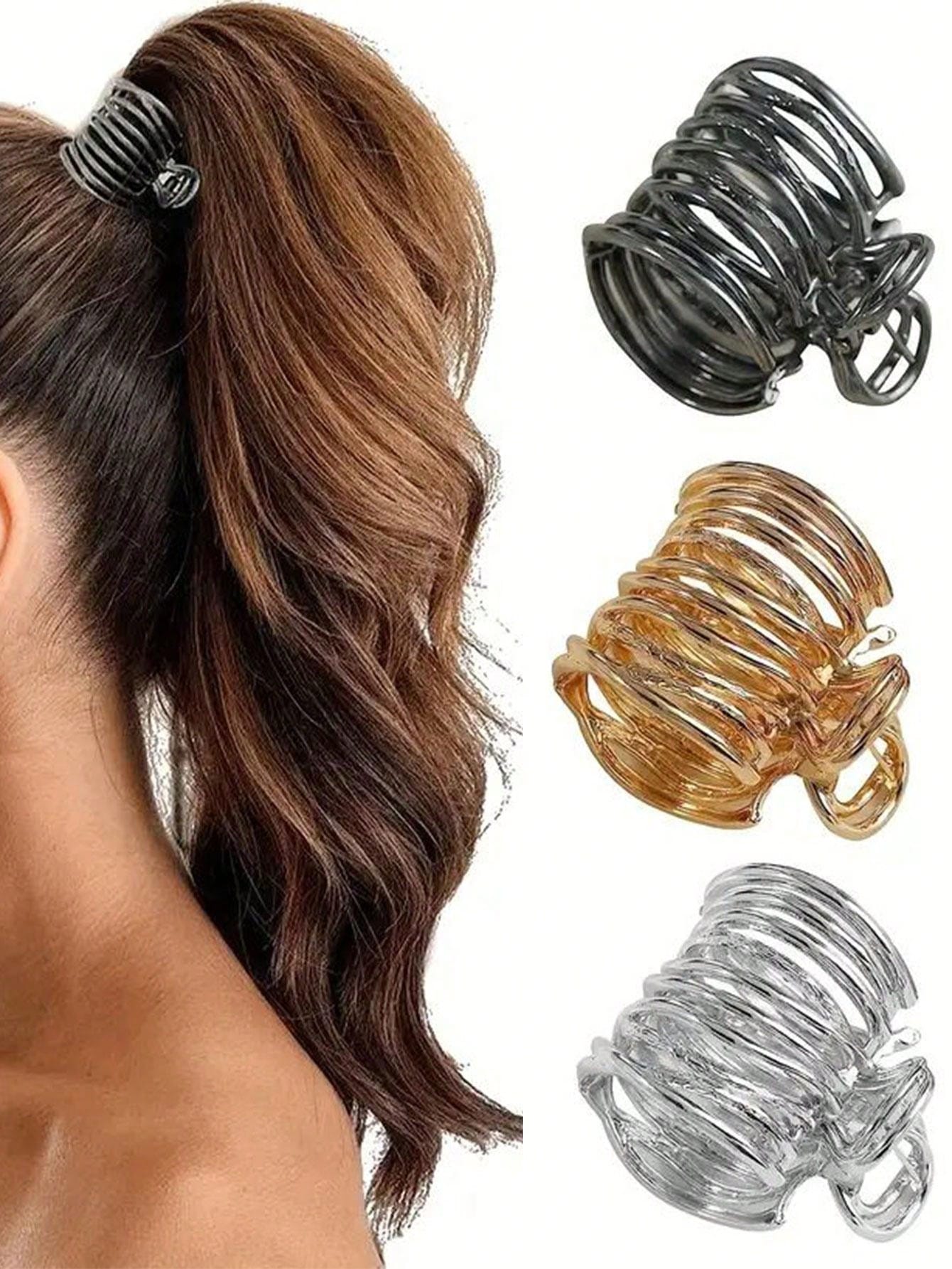 A High-end Ponytail Hairpin, A Stylish Hairpin On The Back Of The Head ...