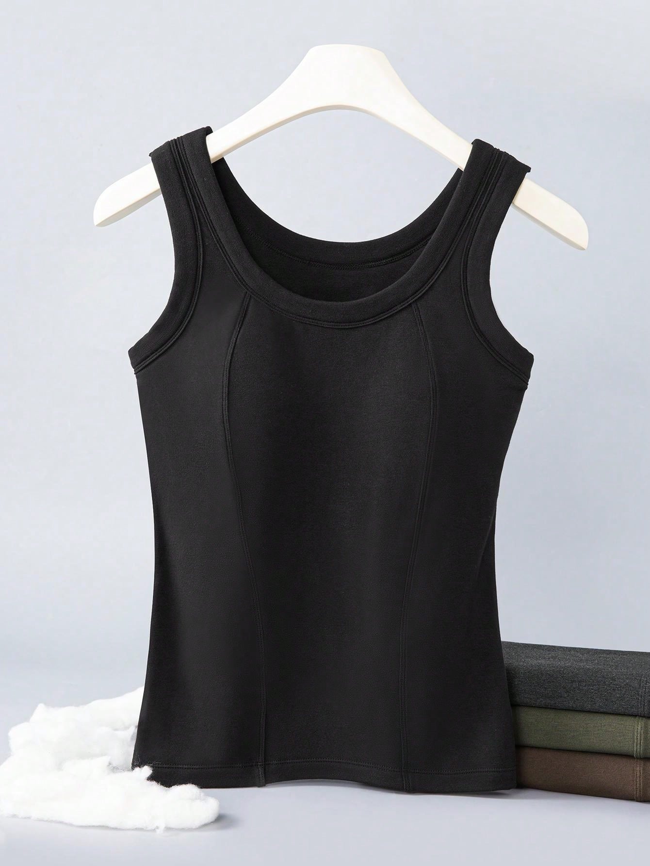 1pc Thickened Women's Vest With Padded Chest, Can Be Worn With Or ...