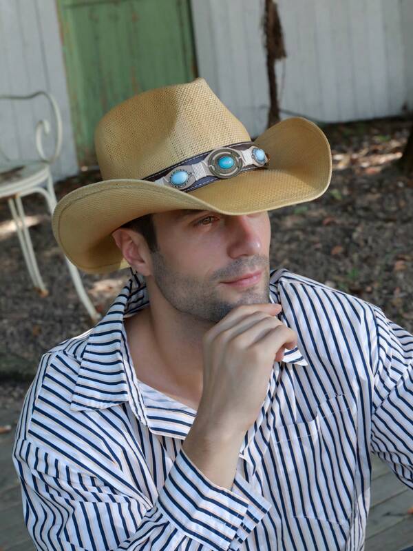 Retro Rodeo Wild Cowboy Hat - Unisex Western Cowboy Hat For Men And ...