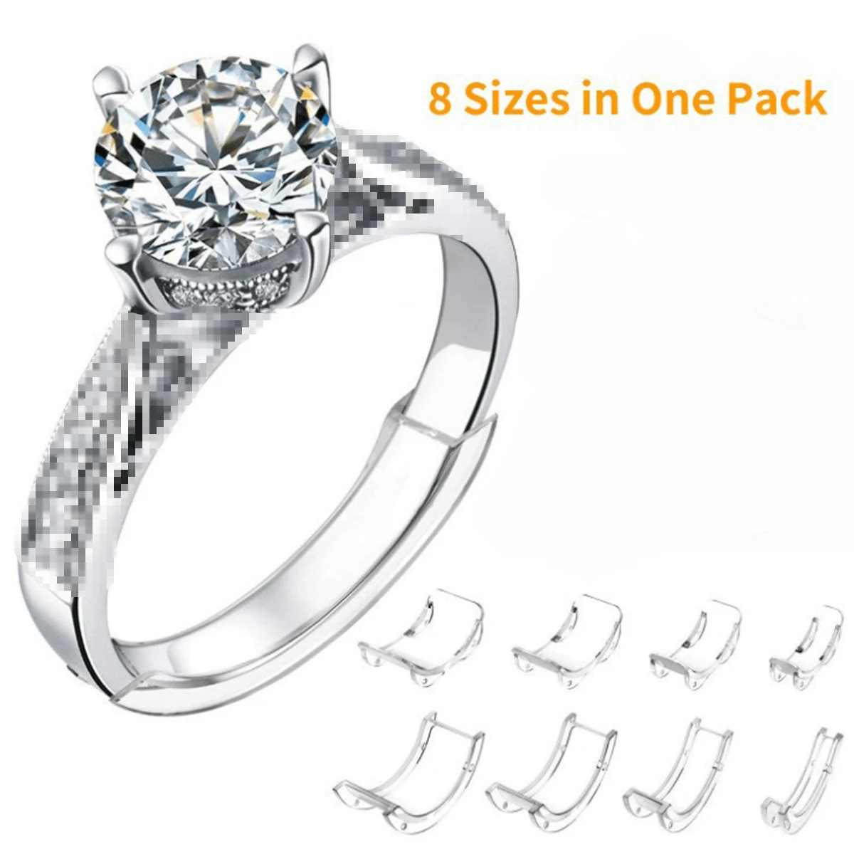 New Arrival 8pcs Ring Size Adjusters Set, Ring Sizer Resizer & Ring Fit ...
