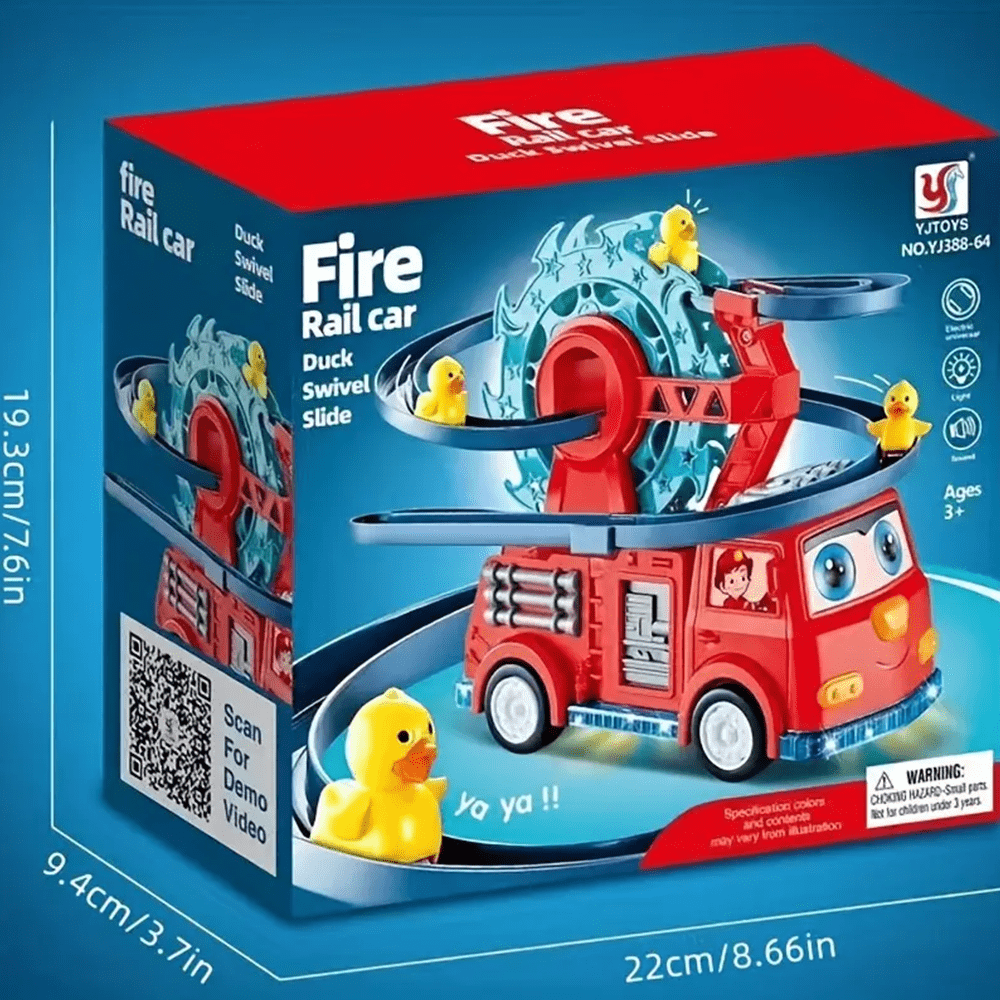 Electric Multidirectional Rail Engineering Vehicle With Toy Duck, Stair ...